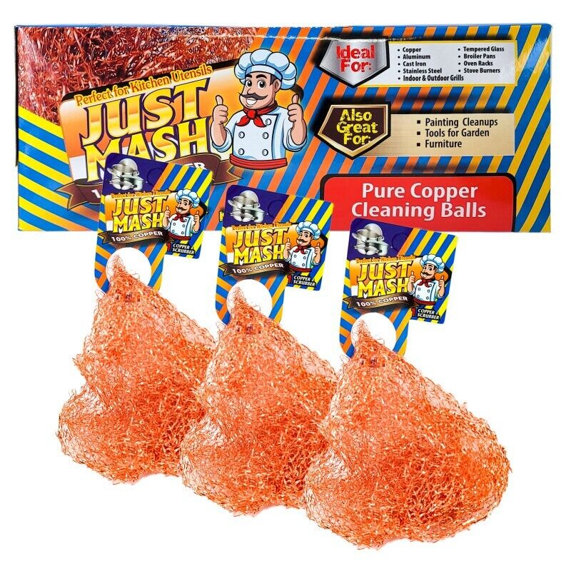 JUST MASH COPPER SCRUBBER BOX OF 36 - SMOKE VALLEY