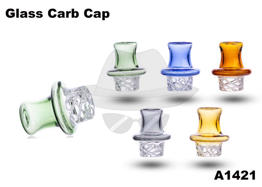 Glass Carb Cap A1421 - SMOKE VALLEY
